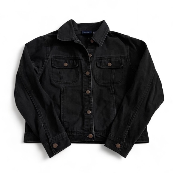 bill blass | Jackets & Coats | Vintage Bill Blass Black Denim Jacket ...